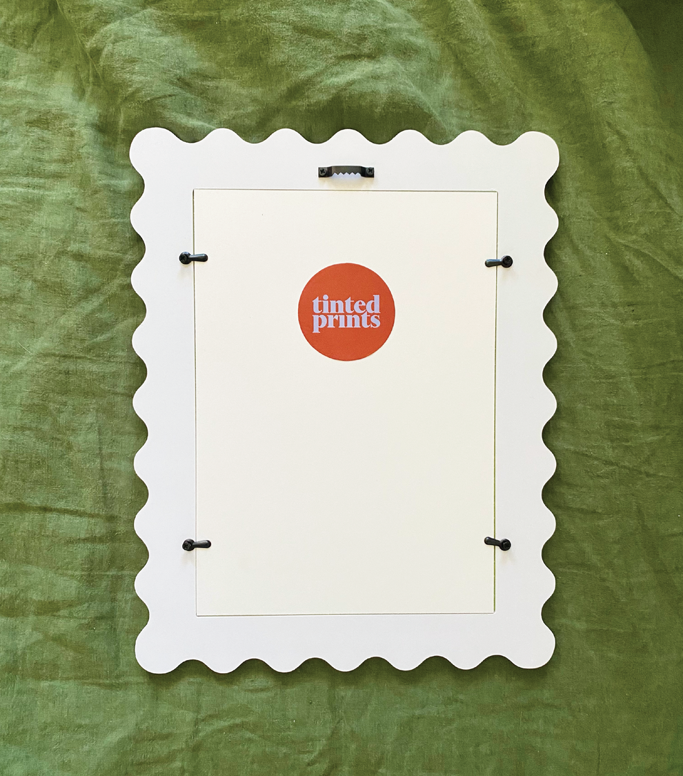 A4 Terracotta Squiggle Frame – Tinted Prints